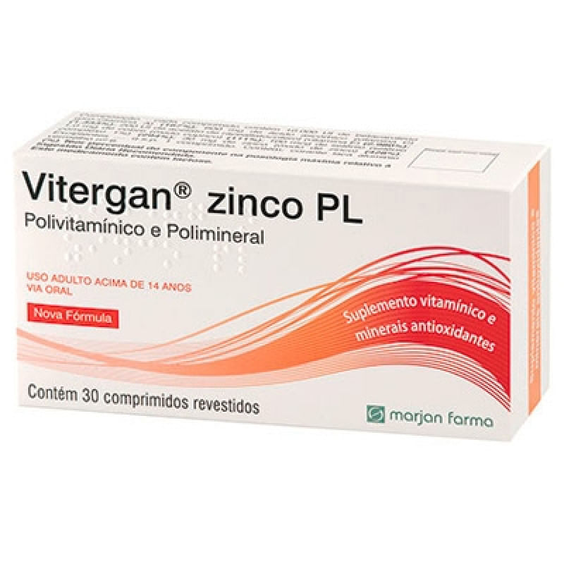 Vitergan Zinco Plus 30 Comprimidos - D'Or Mais Saúde