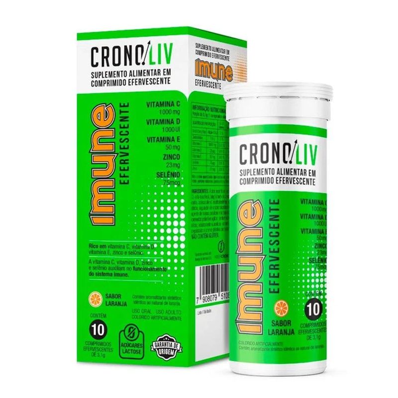 Cronoliv Imune Efervescentes 3,1G 10 Comprimidos - D'Or Mais Saúde
