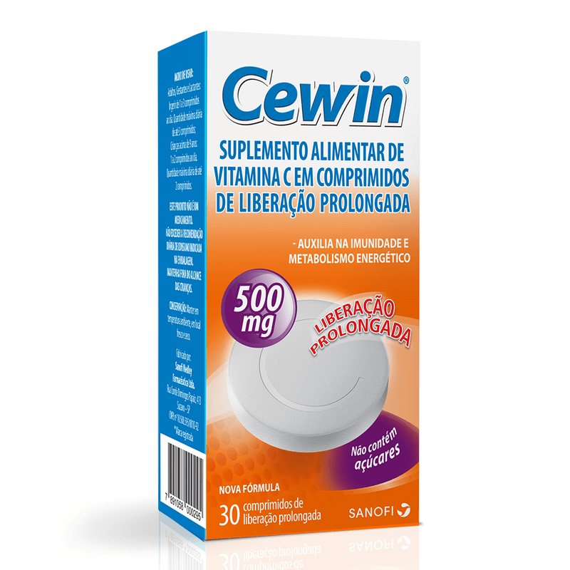 Cewin 500Mg 30 Comprimidos - D'Or Mais Saúde