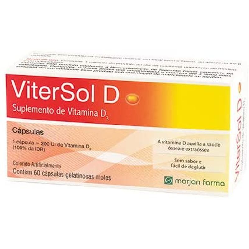 Vitersol D 60 Cápsulas - D'Or Mais Saúde