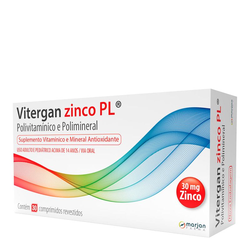 Vitergan Zinco Plus 60 Comprimidos - D'Or Mais Saúde