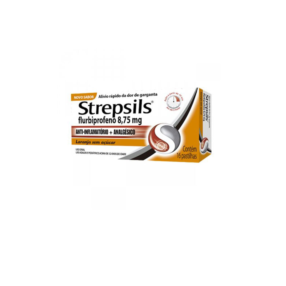 Strepsils X 16 Pastilhas Laranja - D'Or Mais Saúde