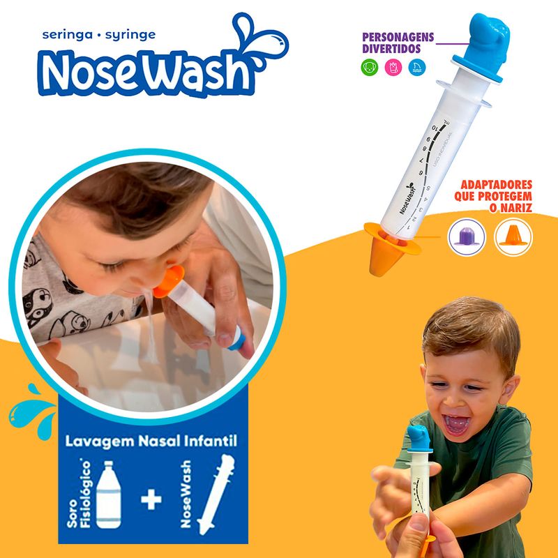 NWU01 DISPOSITIVO NOSEWASH PARA LAVAGEM NASAL 10ML UNICORNIO - D'Or Mais Saúde