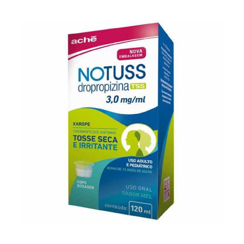 Notuss TSS Xarope Adulto 3mg 120ml - D'Or Mais Saúde