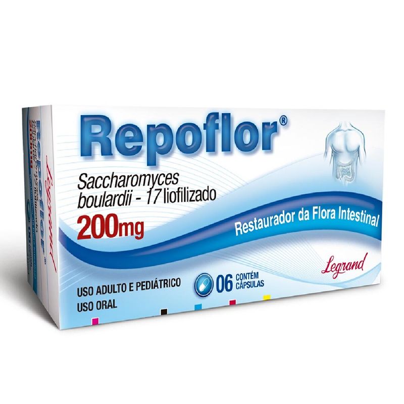 Repoflor 200mg 6 Cápsulas - D'Or Mais Saúde
