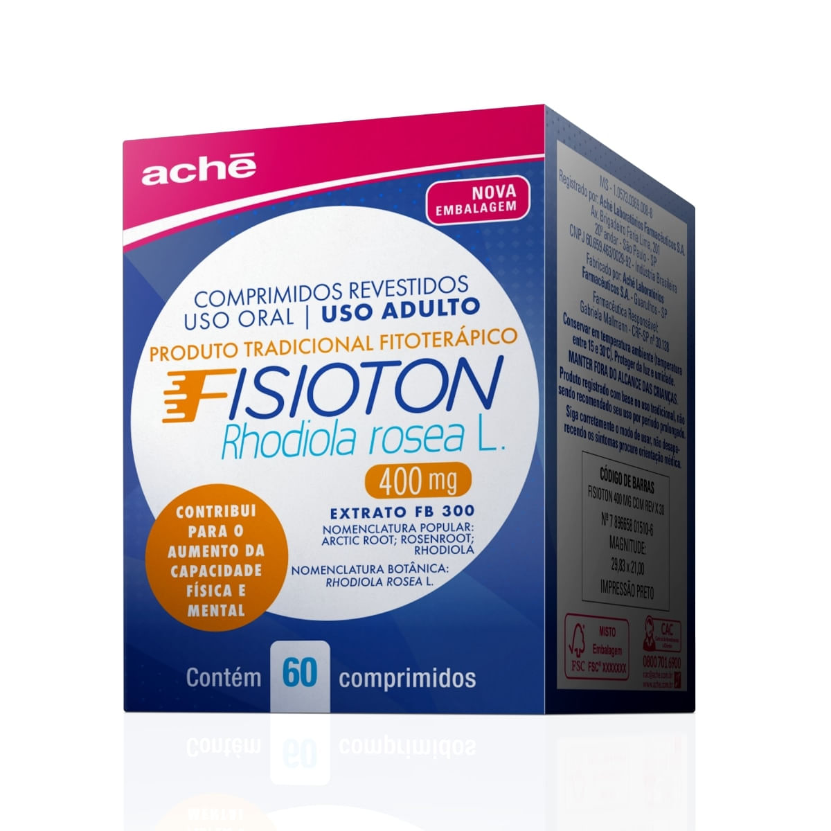 Fisioton 400mg 60 Comprimidos Revestidos - D'Or Mais Saúde