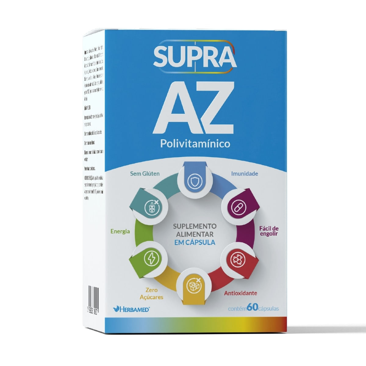 Supra A-Z 500mg Herbamed 60 Cápsulas - D'Or Mais Saúde