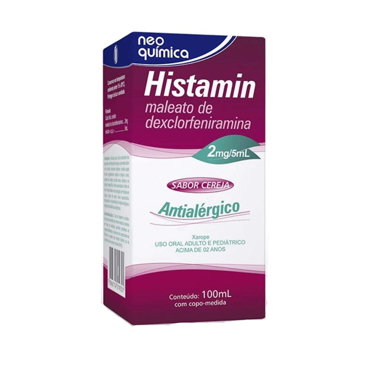 Histamin Xarope 2mg/5ml 100ml - D'Or Mais Saúde