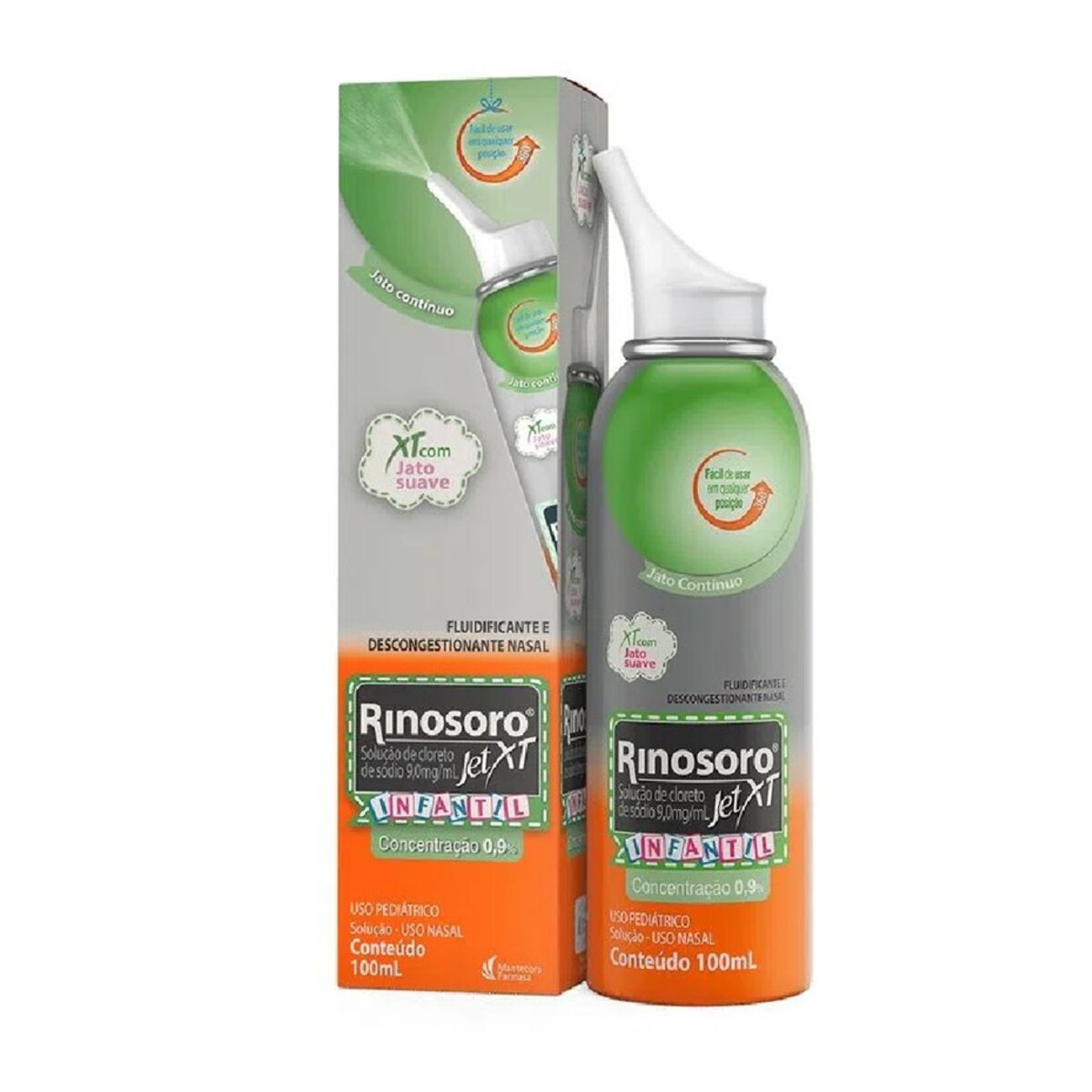 Rinosoro Jet XT 0,9% Infantil Solução Nasal 100ml - D'Or Mais Saúde