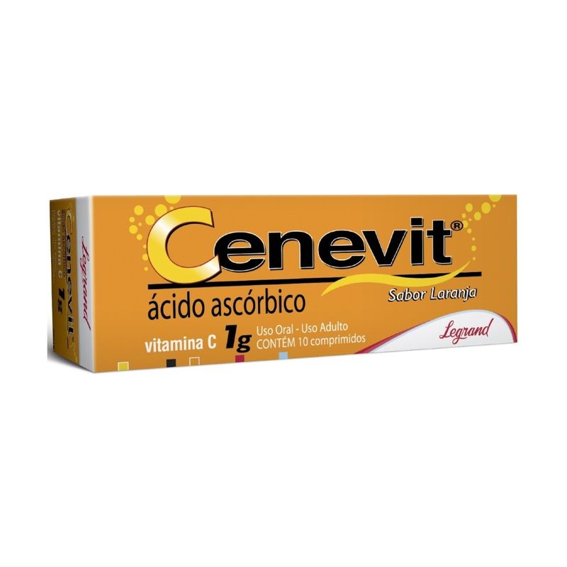 Cenevit 1g Sabor Laranja 10 Comprimidos Efervescentes - D'Or Mais Saúde