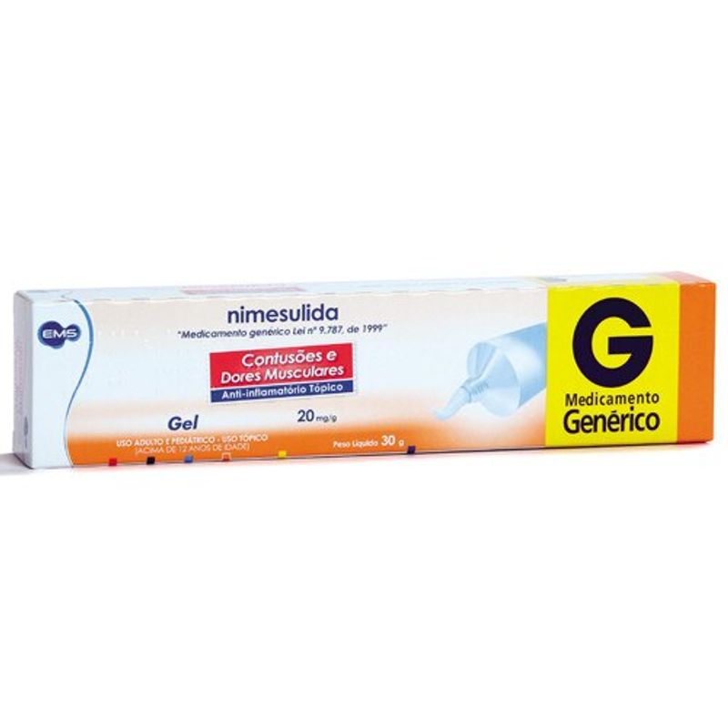 Nimesulida Gel 20mg 30g EMS Genérico - D'Or Mais Saúde