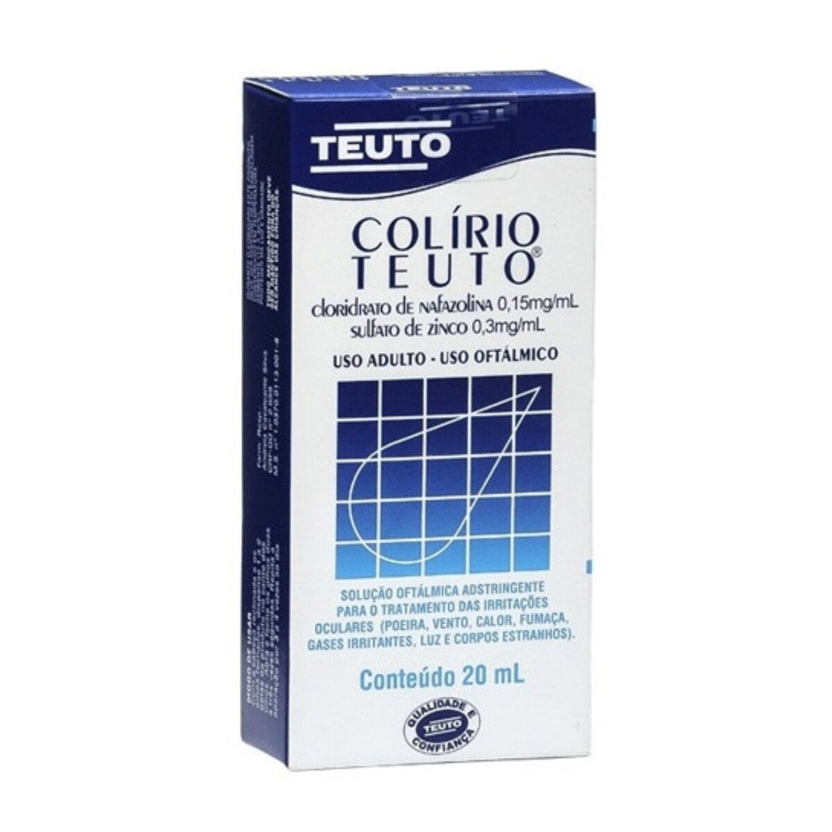 Colírio Teuto 0,15mg + 0,3mg 20ml - D'Or Mais Saúde