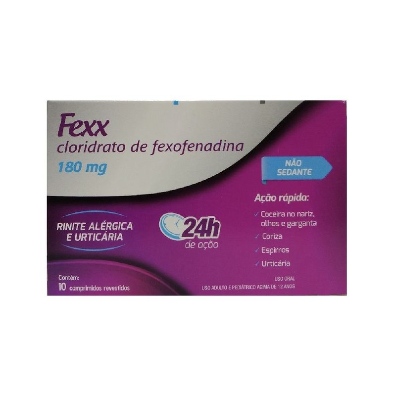 Fexx 180mg 10 Comprimidos Revestidos - D'Or Mais Saúde