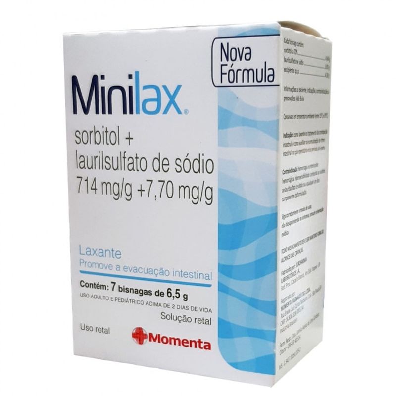 Minilax Solução Retal 7 Bisnagas - D'Or Mais Saúde