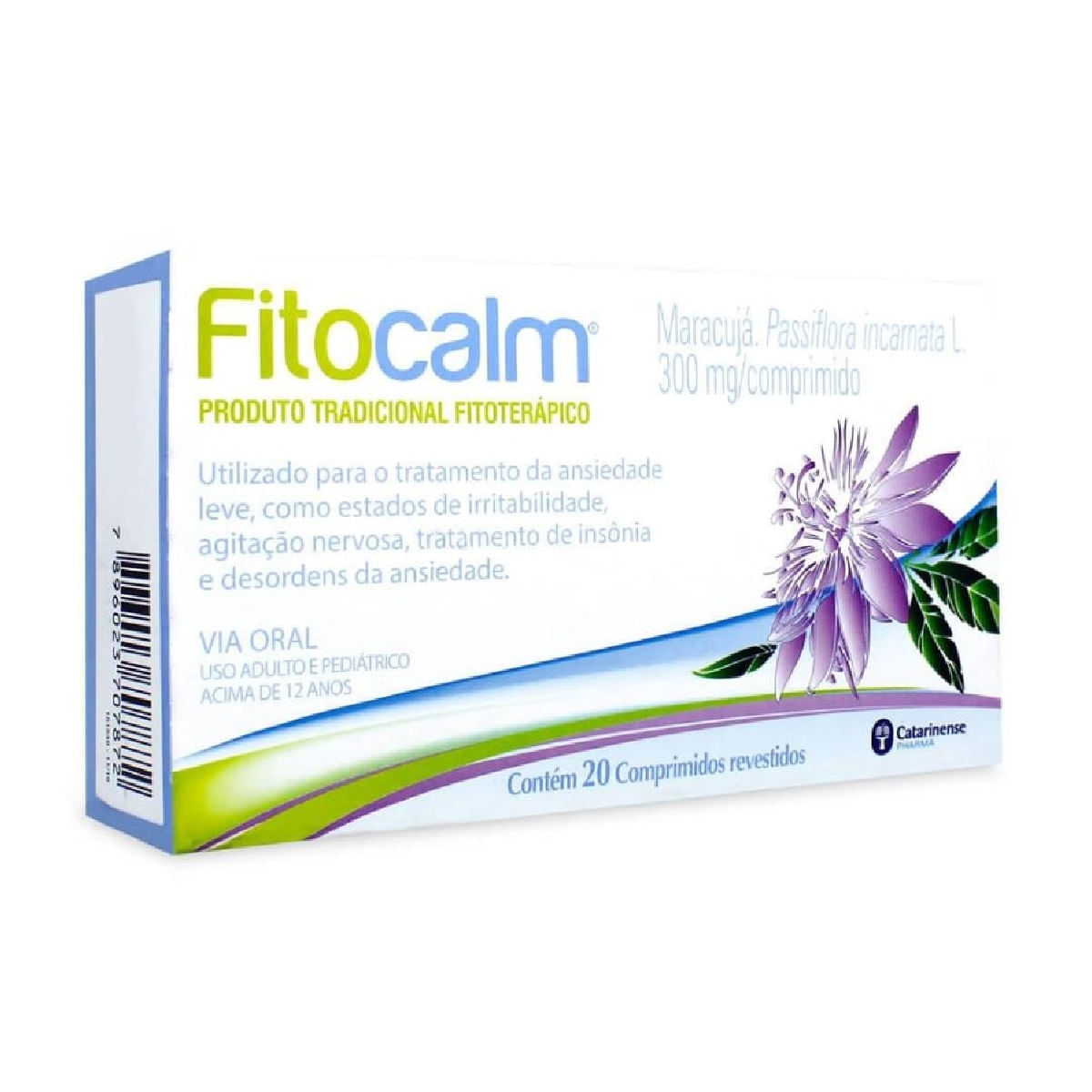 Fitocalm 300mg 20 Comprimidos Revestidos - D'Or Mais Saúde