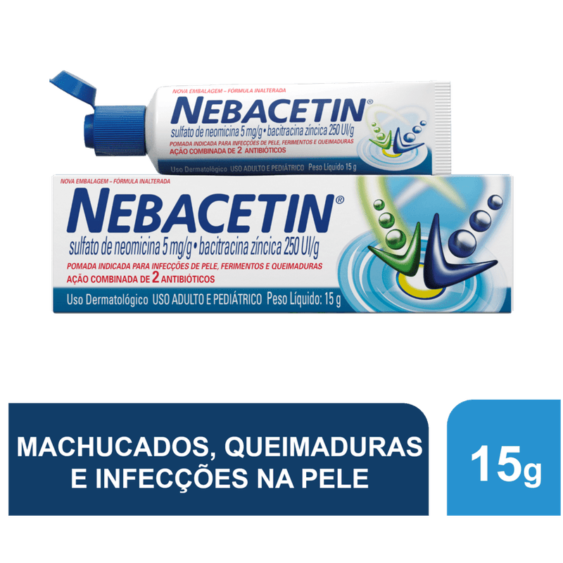 Pomada Nebacetin 15g - D'Or Mais Saúde