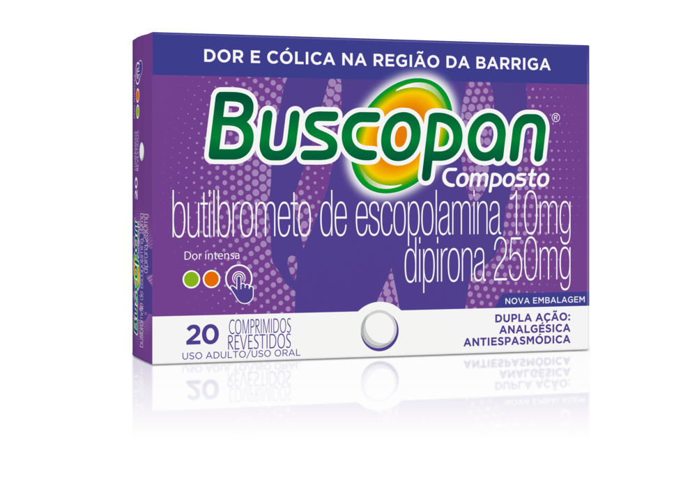 Buscopan Composto Caixa 20 Comprimidos Revestidos - D'Or Mais Saúde