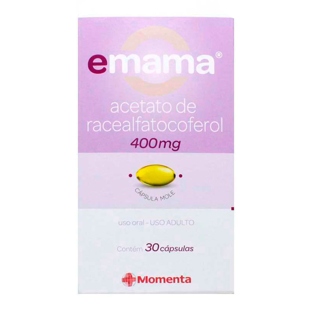 Emama 400mg 30 Cápsulas Moles - D'Or Mais Saúde