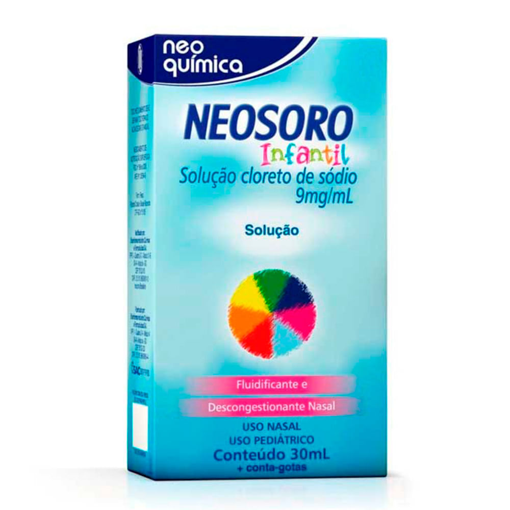 Neosoro Infantil Solução Nasal 30ml - D'Or Mais Saúde