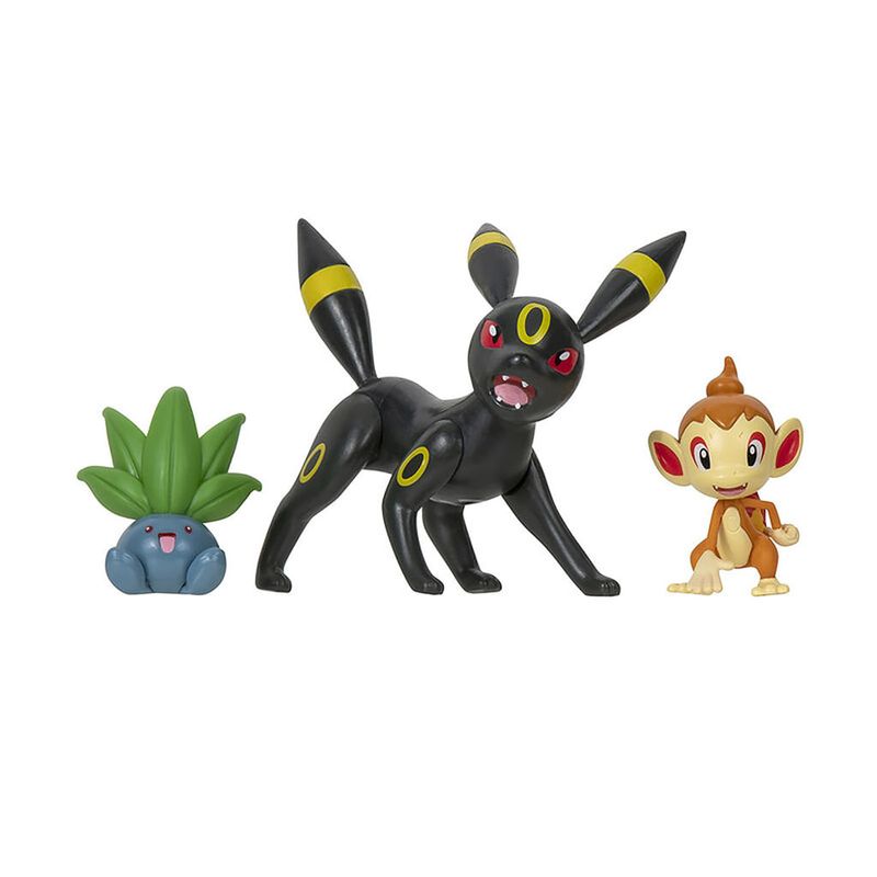 Figuras de Ação - Pokémon - Oddish - Umbreon - Chimbar - Sunny - D'Or ...