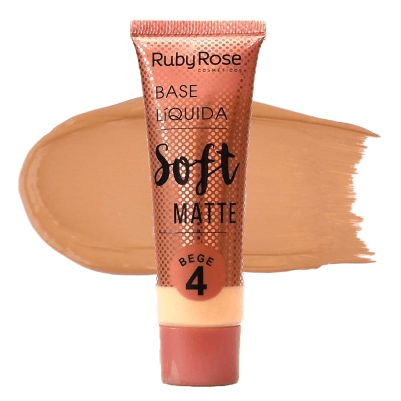 Base Ruby Rose Soft Matte Bege 04 - D'Or Mais Saúde