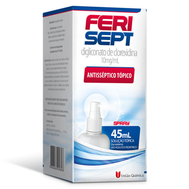 Ferisept 10mg/mL Spray Antisséptico para Curativos 45mL - D'Or Mais Saúde