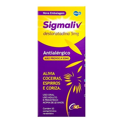 Sigmaliv 5mg 10 Comprimidos EMS - D'Or Mais Saúde