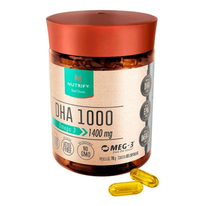 Ômega 3 Dha 1000 60 Capsulas Nutrify - D'Or Mais Saúde