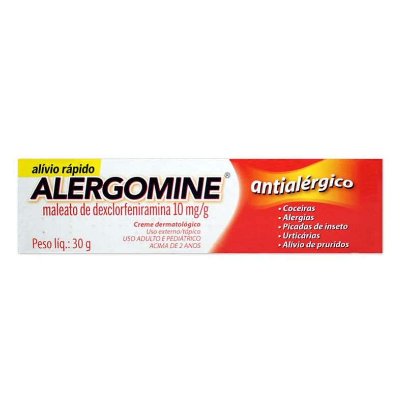 Alergomine Creme 10MG/G 30G - D'Or Mais Saúde
