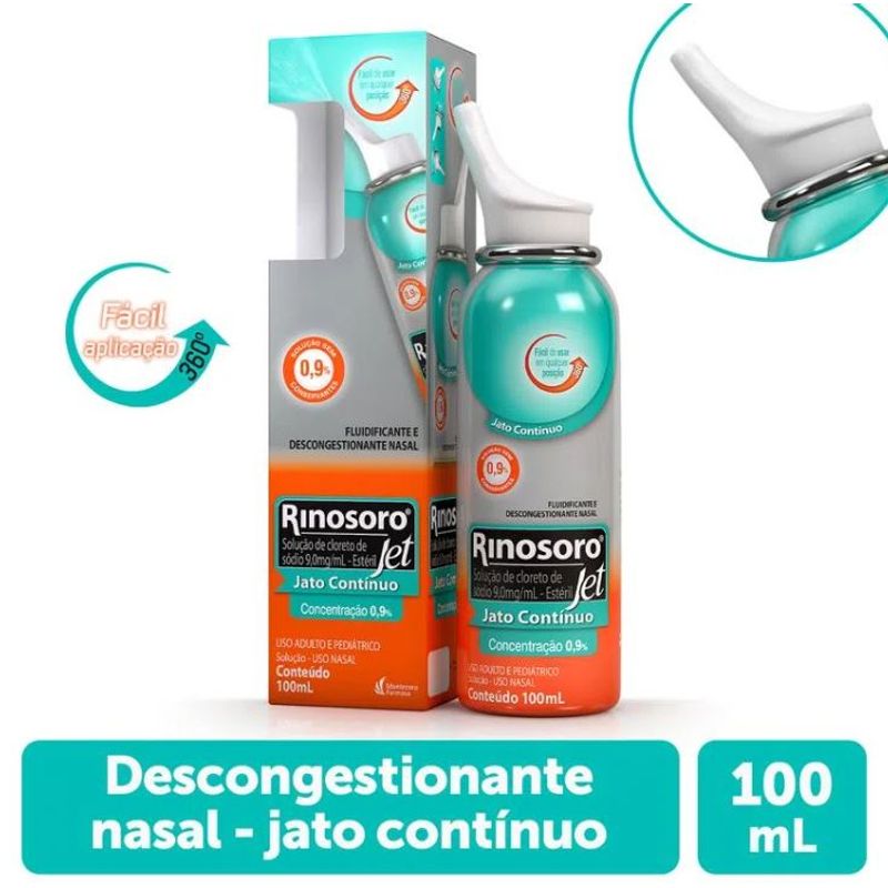 Rinosoro Jet Spray Nasal Jato 9,0mg/ml com 100ML - D'Or Mais Saúde