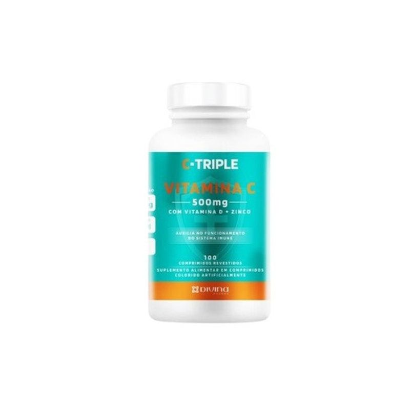 C-Triple Divina Pharma Vitamina C 500mg 100 comprimidos revestidos - D ...