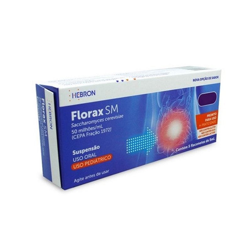 Florax Sm Pediátrico 5 Flaconetes Sabor Uva - D'Or Mais Saúde