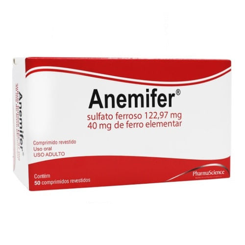 Anemifer 40mg 50 comprimidos revestidos - D'Or Mais Saúde
