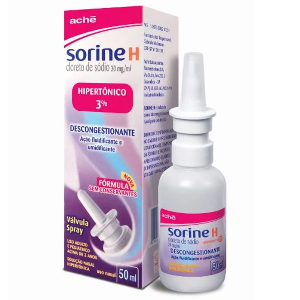 Sorine H 3% 30mg Solução Nasal 50ml - D'Or Mais Saúde
