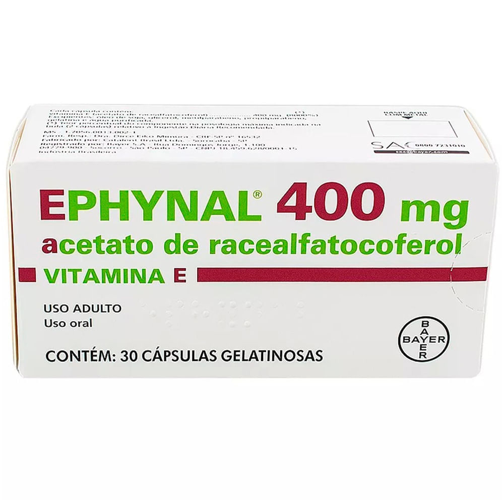 Ephynal 400mg 30 Cápsulas - D'Or Mais Saúde