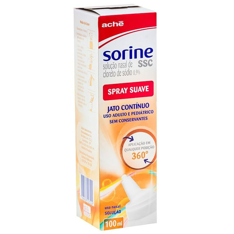 Sorine SSC 0,9% Solução Nasal em Spray 0,009 100ml - D'Or Mais Saúde