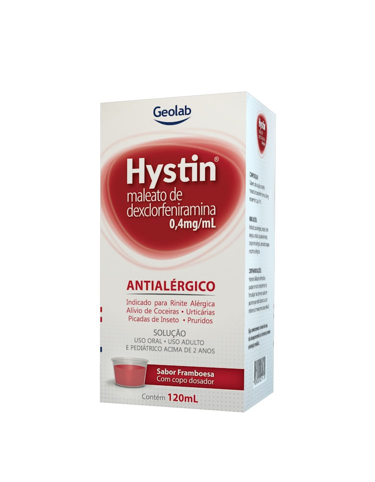 Hystin 0,4mg/L Solução Oral 120ml - D'Or Mais Saúde