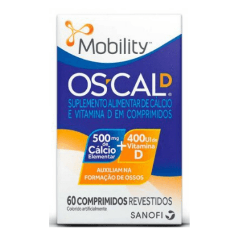 Os-Cal D 400Ui 60 comprimidos revestidos - D'Or Mais Saúde