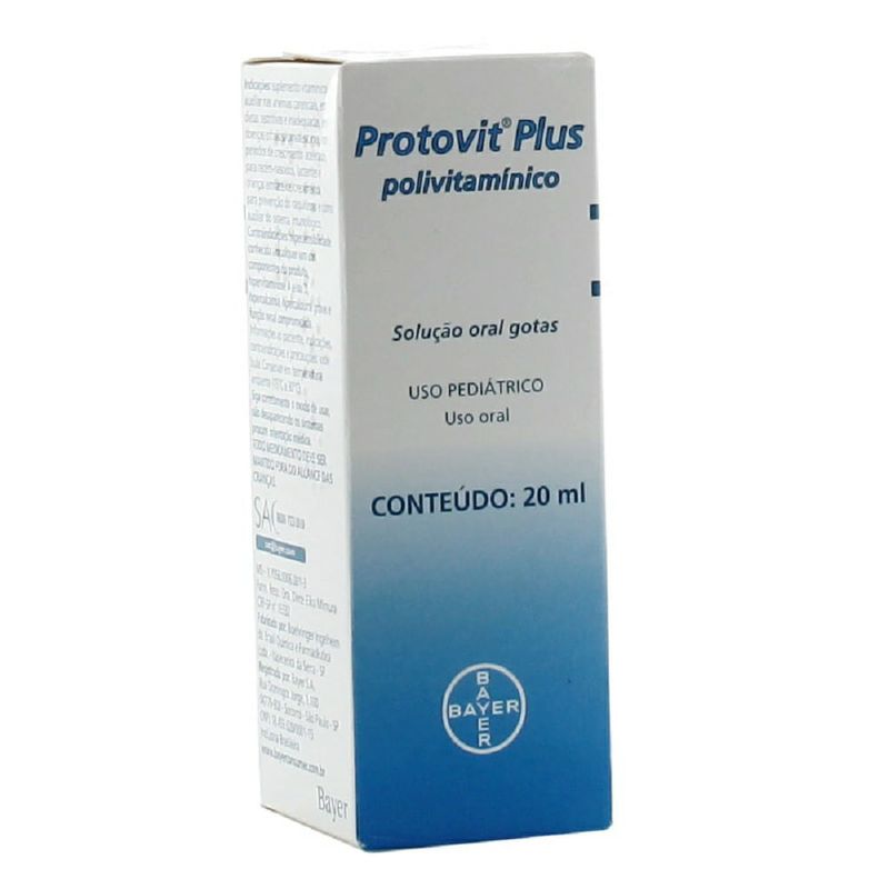 Complexo Vitamínico Protovit Plus 20ml Solução - D'Or Mais Saúde