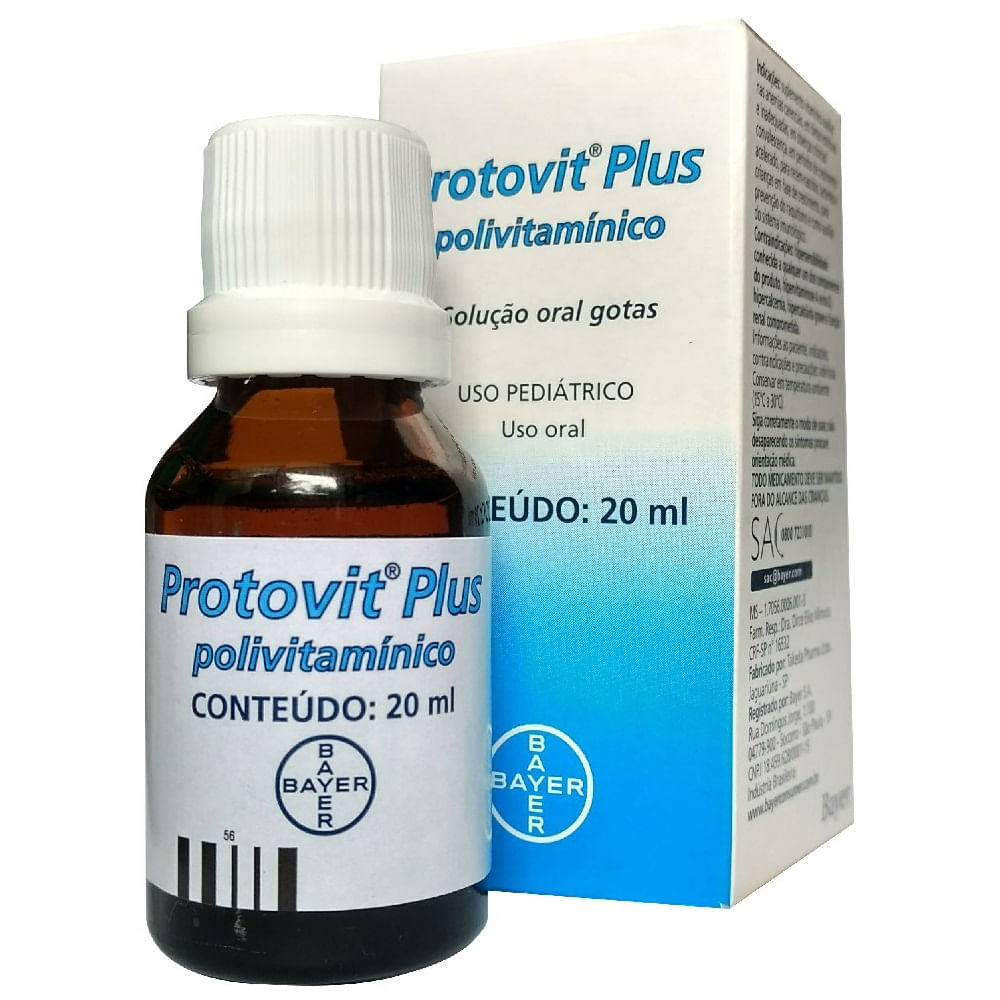 Complexo Vitamínico Protovit Plus 20ml Solução - D'Or Mais Saúde