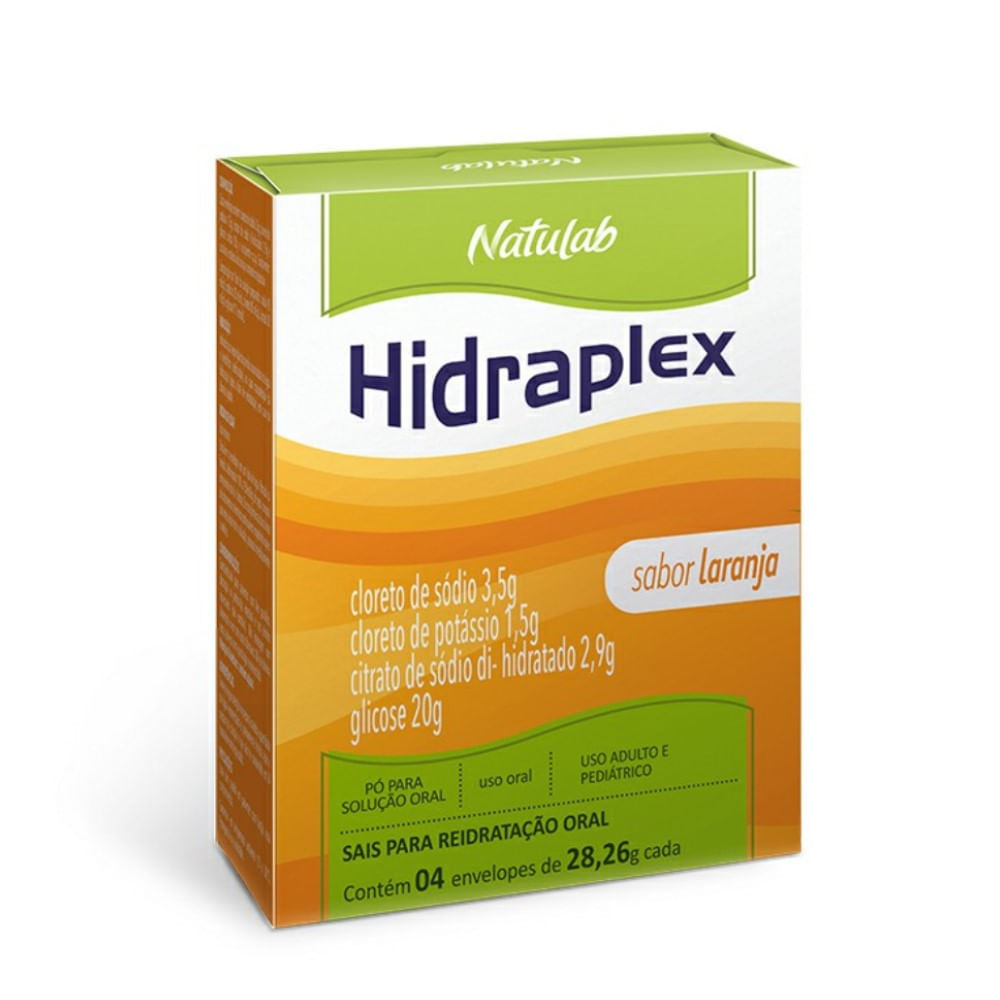 Hidraplex Natulab Sabor Laranja 4 Envelopes De 28,26g Cada - D'Or Mais ...