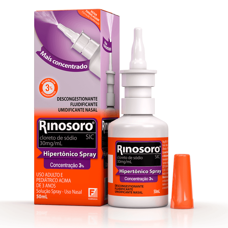 Rinosoro Sic 30Mg Solução Nasal Spray 50Ml - D'Or Mais Saúde