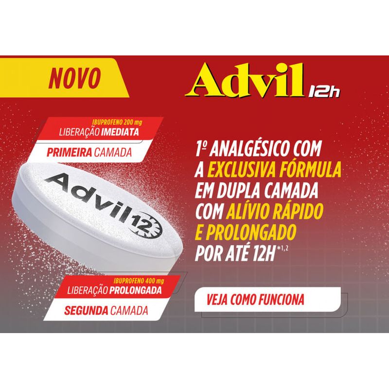 Advil 600Mg Com 6 Comprimidos Revestidos Gsk - D'Or Mais Saúde
