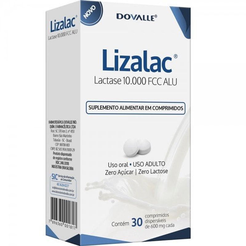 Lizalac 10000fcc Alu com 30 - D'Or Mais Saúde