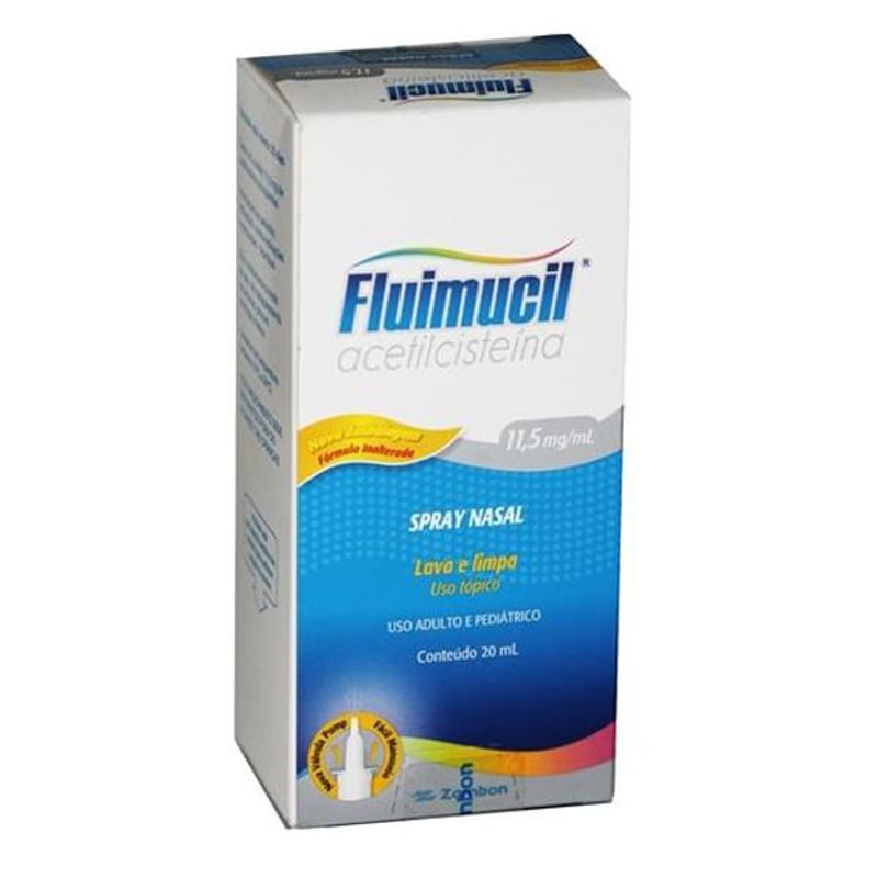 Fluimucil 115Mg Solução Nasal Frasco Com 20Ml - D'Or Mais Saúde