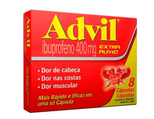 Advil 400mg Cápsula mole - Caixa com 8 Cápsulas - D'Or Mais Saúde