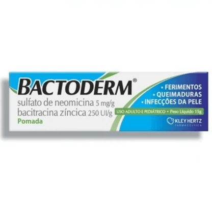 Bactoderm 5MG/G + 250UI/G Pomada dermatológica - Bisnaga com 15 g - D ...