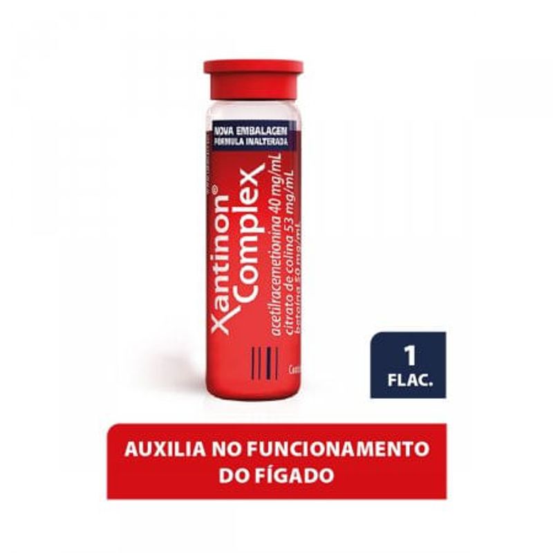Xantinon Complex 40mg/mL + 53mg/mL + 50mg/mL Solução Oral - Flaconete ...