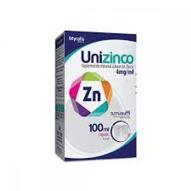 Unizinco 17.6MG/ML Solução - Frasco com 100 mL - D'Or Mais Saúde