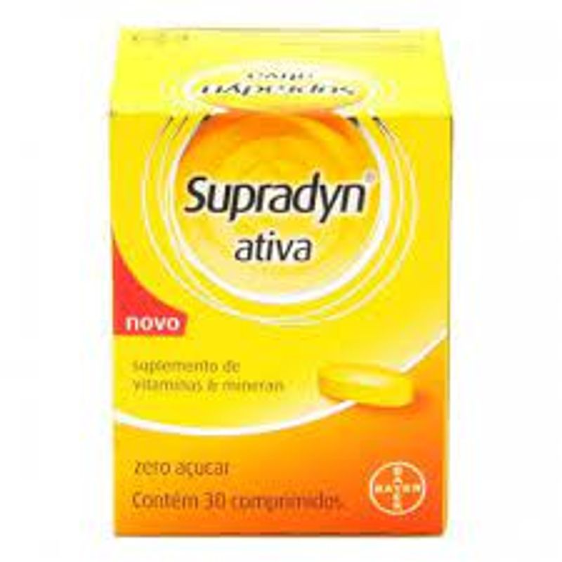 Supradyn Ativa Comprimido revestido - 30 Comprimidos - D'Or Mais Saúde